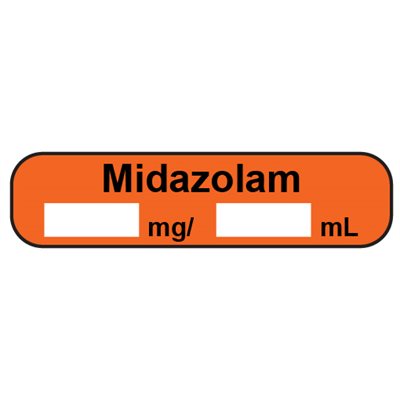 Label: Midazolam mg / mL