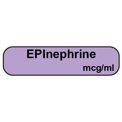 Label: EPInephrine mcg / ml