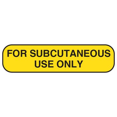 Label: For Subcutaneous Use Only