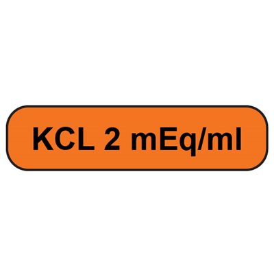 Label: KCL 2 mEq / ml