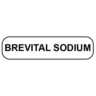 Label: Brevital sodium