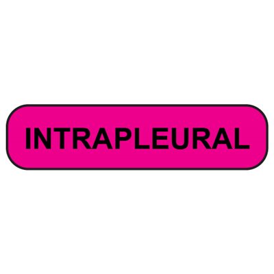 Label: Intrapleural