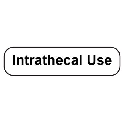 Label: Intrathecal Use