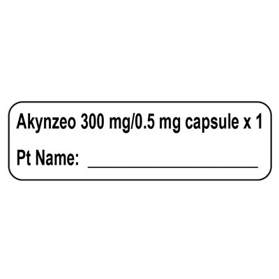 Label: Akynzeo 300 mg / 0.5 mg capsule x 1...