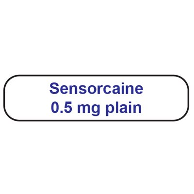 Label: Sensorcaine 0.5 mg plain