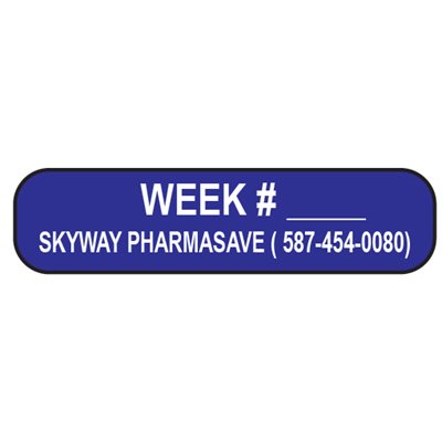Label: WEEK #_____ SKYWAY PHARMA...
