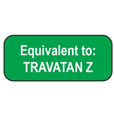 Label: Equivalent to: TRAVATAN Z