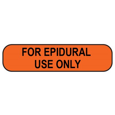 Label: FOR EPIDURAL USE ONLY