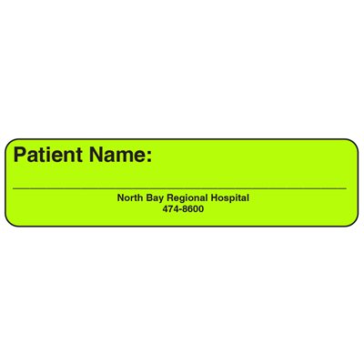 Label: Patient Name:
