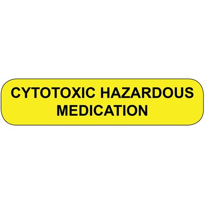 Label: Cytotoxic Hazardous Medication