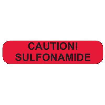 Label: Caution! Sulfonamide