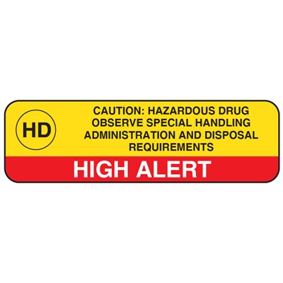 Label: Caution: Hazardous Drug Observe Special Handling Administration ...