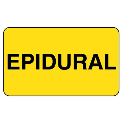 Label: Epidural
