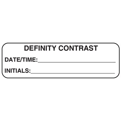 Label: Definity Contrast...