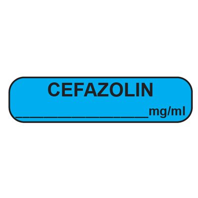 Label: Cefazolin mg / mL
