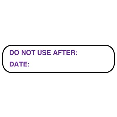 Label: Do Not Use After...