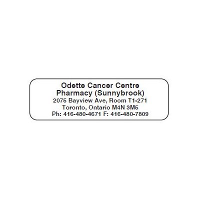 LABEL: Odette cancer centre....