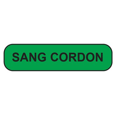 LABEL: Sang cordon