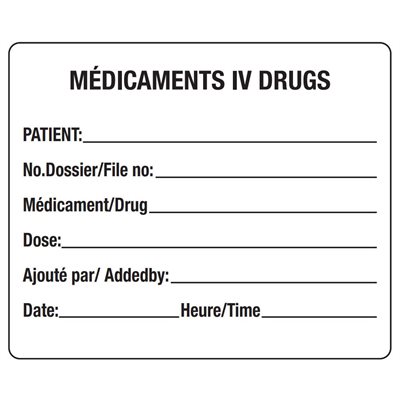 LABEL: Medicaments IV drugs....