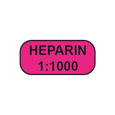 Label: Heparin 1:1000