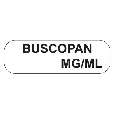 Label: Buscopan mg / ml
