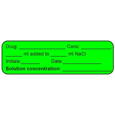 Label: Drug: ___ Conc:____...