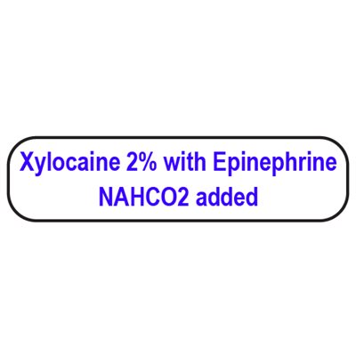Label: Xylocaine 2% with Epinepherine NAHCO2 Added
