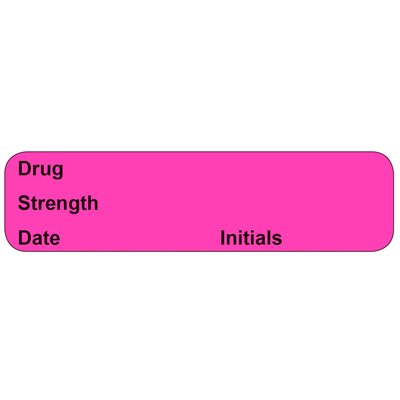 Label: Drug Strength Date Initials