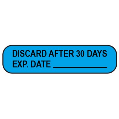 Label: Discard After 30 Days, EXP. DATE___