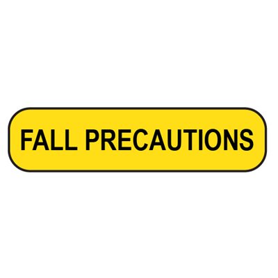 Label: Fall Precautions