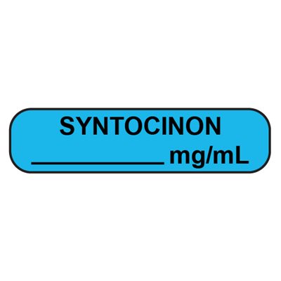 Label: Syntocinon ___mg / ml