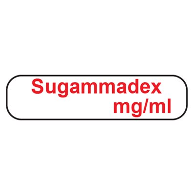 Label: Sugammadex mg / ml