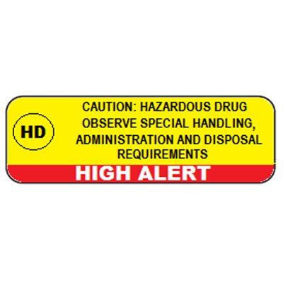 LABEL: Caution hazardous drug....