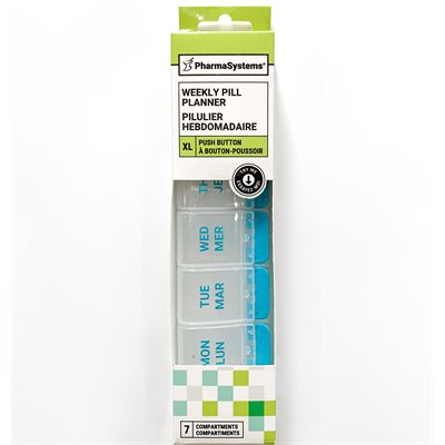 Push Button Weekly Pill Planner