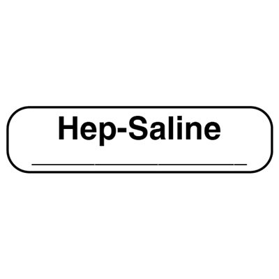 Label: "Hep-Saline"