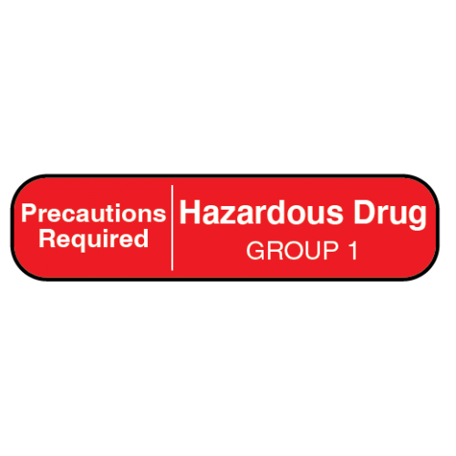Label: Precautions Required, Hazardous Drug Group 1