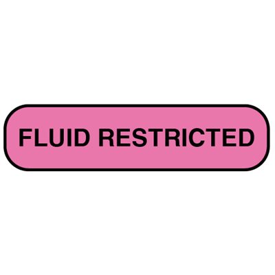 Label: "FLUID RESTRICTED"