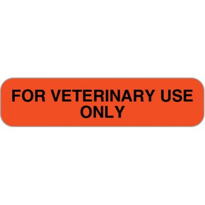Label "For Veterinary Use Only"