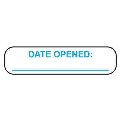Label "Date Opened:_____"