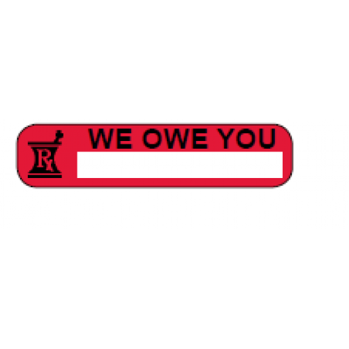 Label "We Owe You"