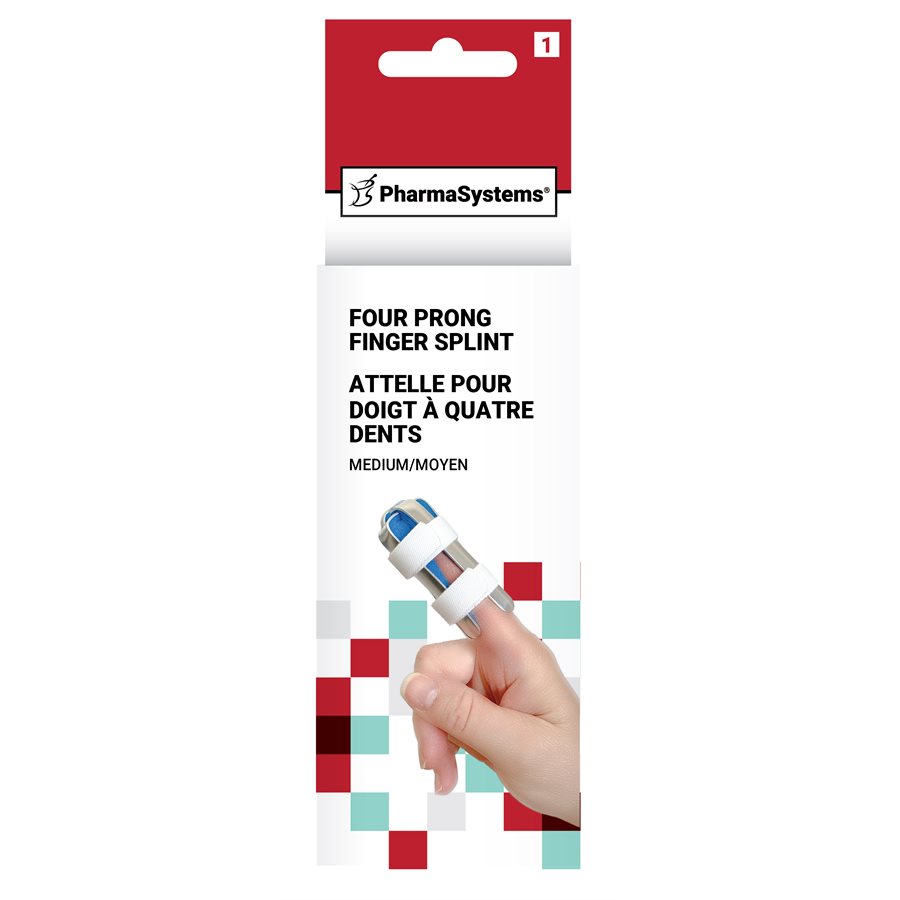 Four Prong Finger Splint, Medium