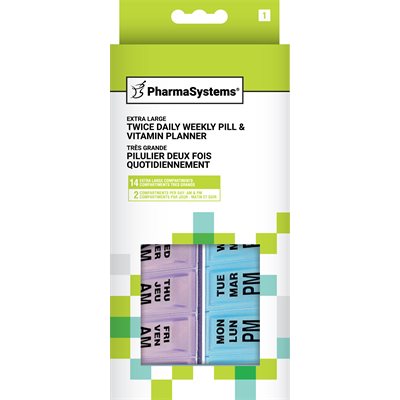 Twice Daily Pill & Vitamin Planner, XL