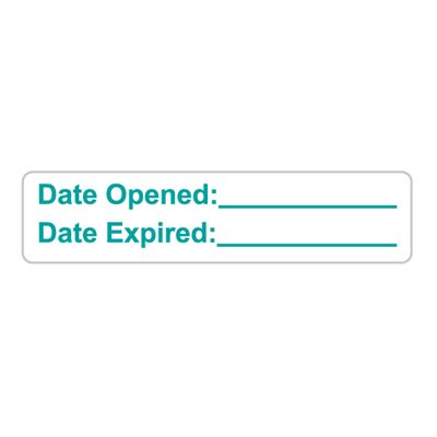 Date Opened Date Expired Labels