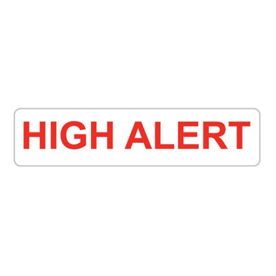High Alert Medication Labels