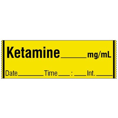 Labeling Tape: Ketamine
