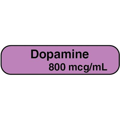 Label: "Dopamine 800 mcg / mL"