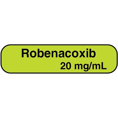 Label: "Robenacoxib 20 mg / mL"